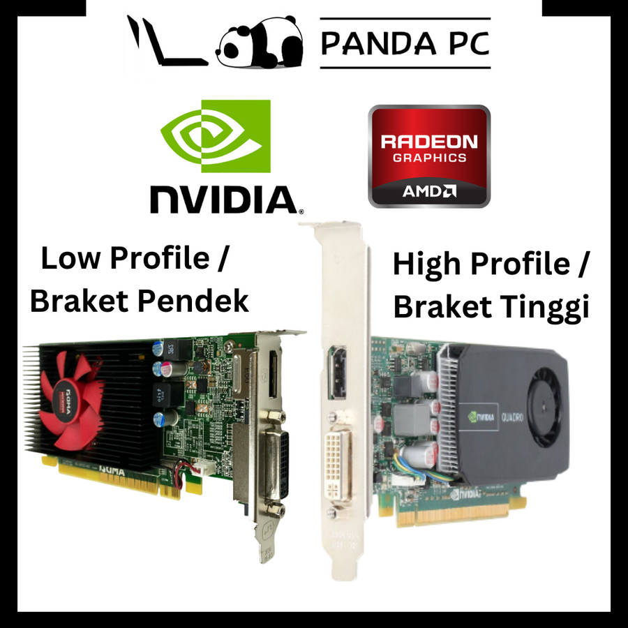 Jual GRAPHIC CARD PC NVIDIA / AMD VGA CARD DESAIN GAMING 4GB / 2GB / 1GB LOW PROFILE / BRAKET ...