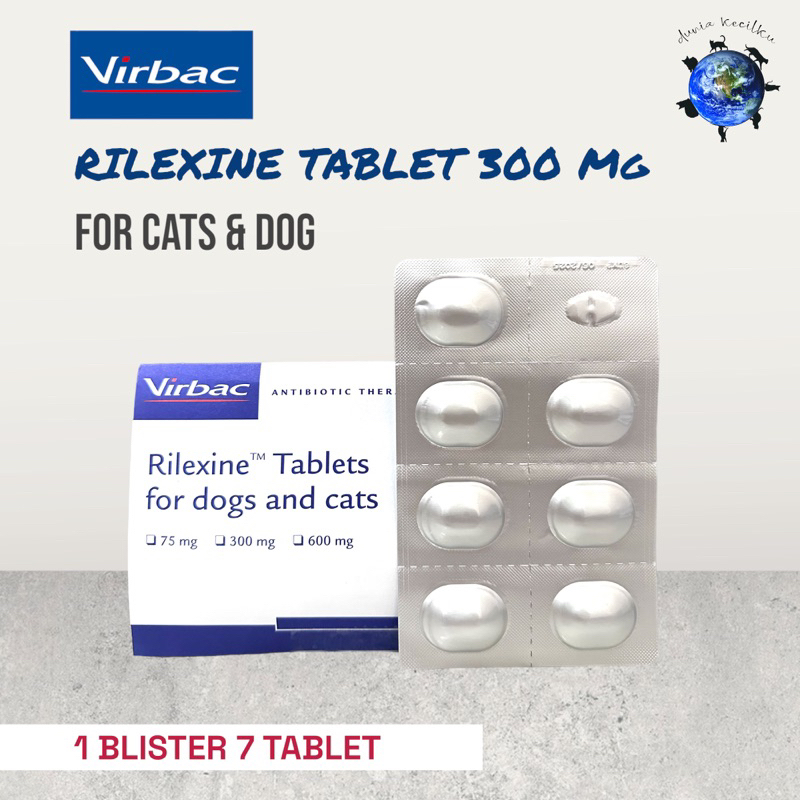 Jual Virbac Rilexine 300 Mg For Cats & Dogs Antibiotik (1 Blister 7 ...