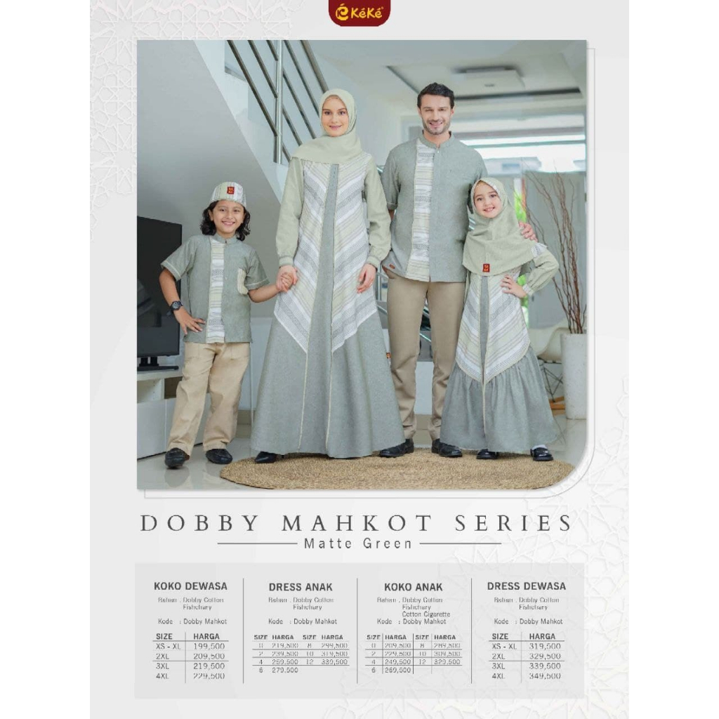 Jual KOKO TERBARU KEKE DOBBY MAHKOT ORIGINAL DOBBY COTTON+FISH CARY ...
