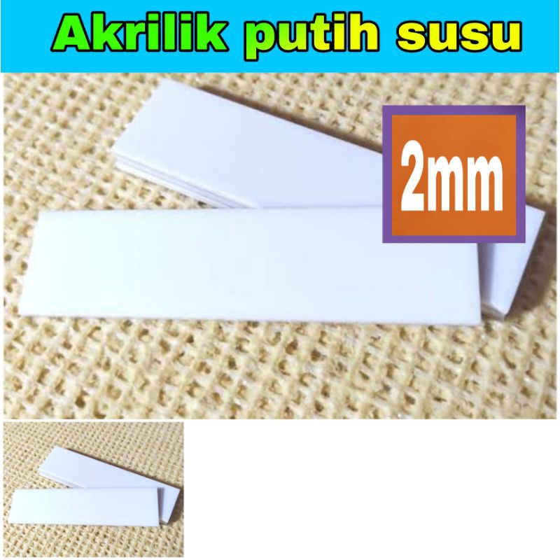 Jual Akrilik putih susu 2mm ukuran 100x50 | Shopee Indonesia