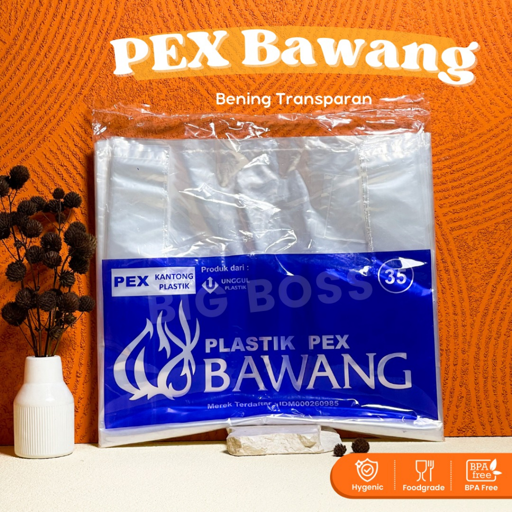 Jual [PACK] Kantong Plastik Kresek PEX Bawang Bening Size 10 15 20 25 ...