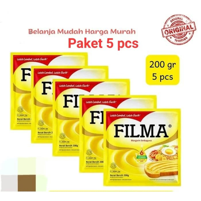 Jual Margarine filma paket 5pcs X 200gr | Shopee Indonesia