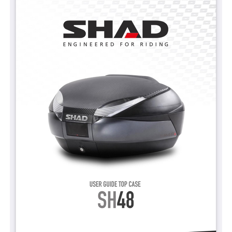 Jual SHAD Top cases SH48 drak grey included mounting plate + screws ...