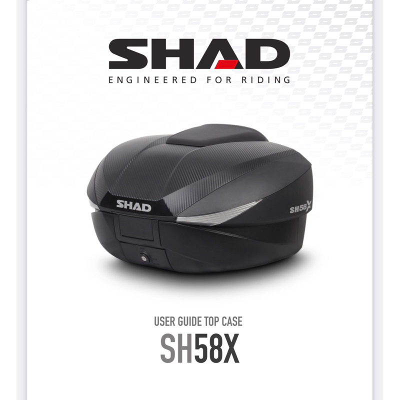 Jual SHAD Top cases SH58x carbon included mounting plate + screws ...