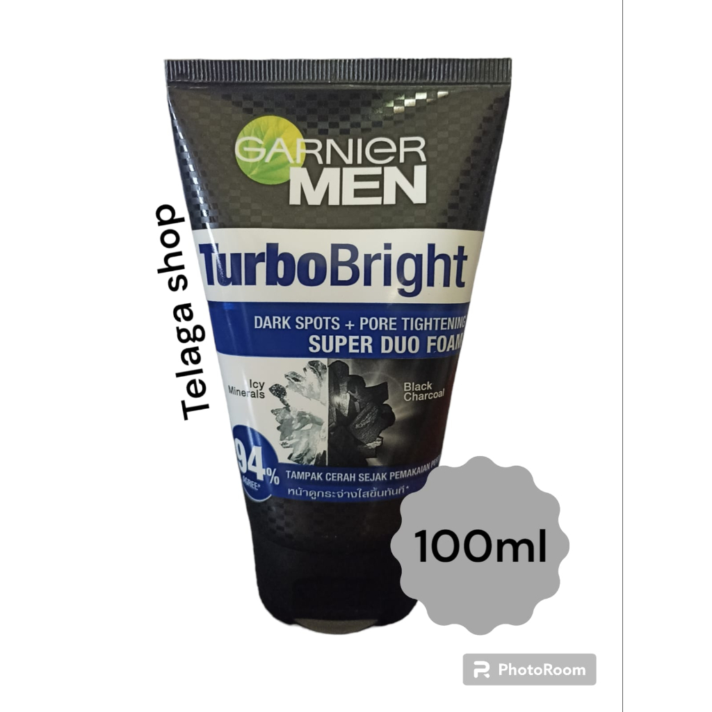 Jual Garnier Men TurboBright Dark Spot + Pore Tightening Super Duo Foam ...