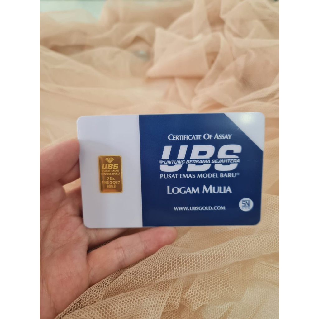 Jual 2 GRAM LM LOGAM MULIA EMAS UBS SERTIFIKAT ASLI LOGO SNI 24K 999.9% ...