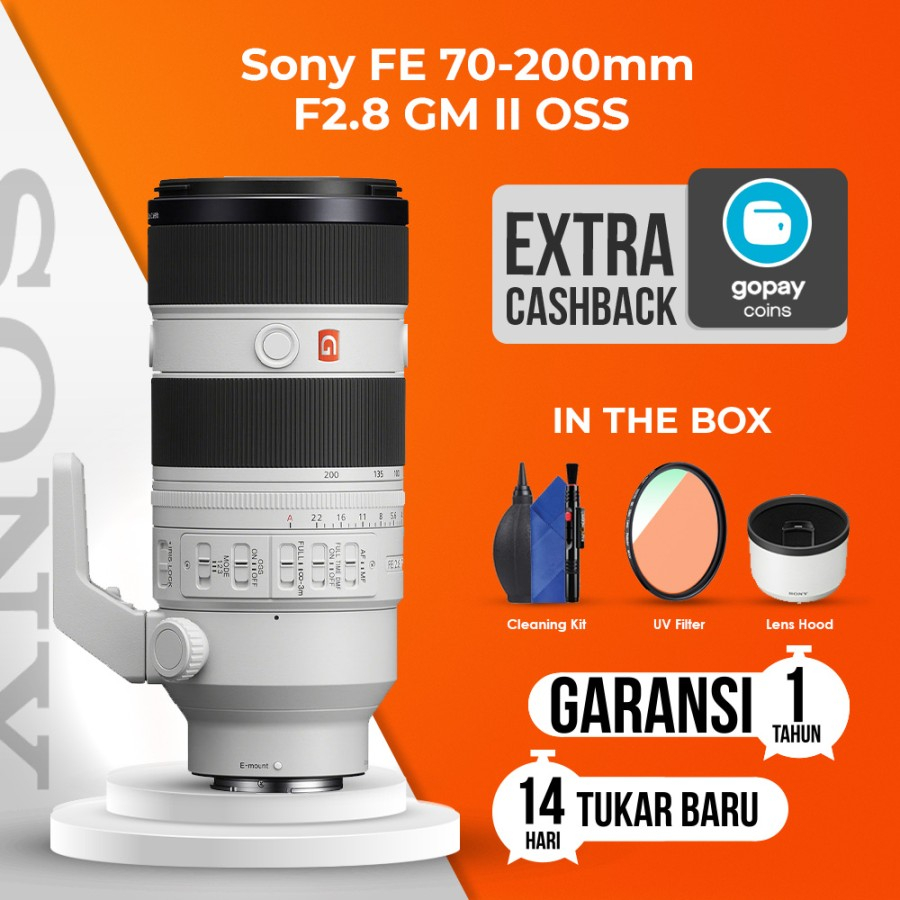 Jual Sony FE 70-200mm F2.8 GM OSS II SEL70200GM2 70-200 F/2.8 GM Mark II - 4548736134096 ...
