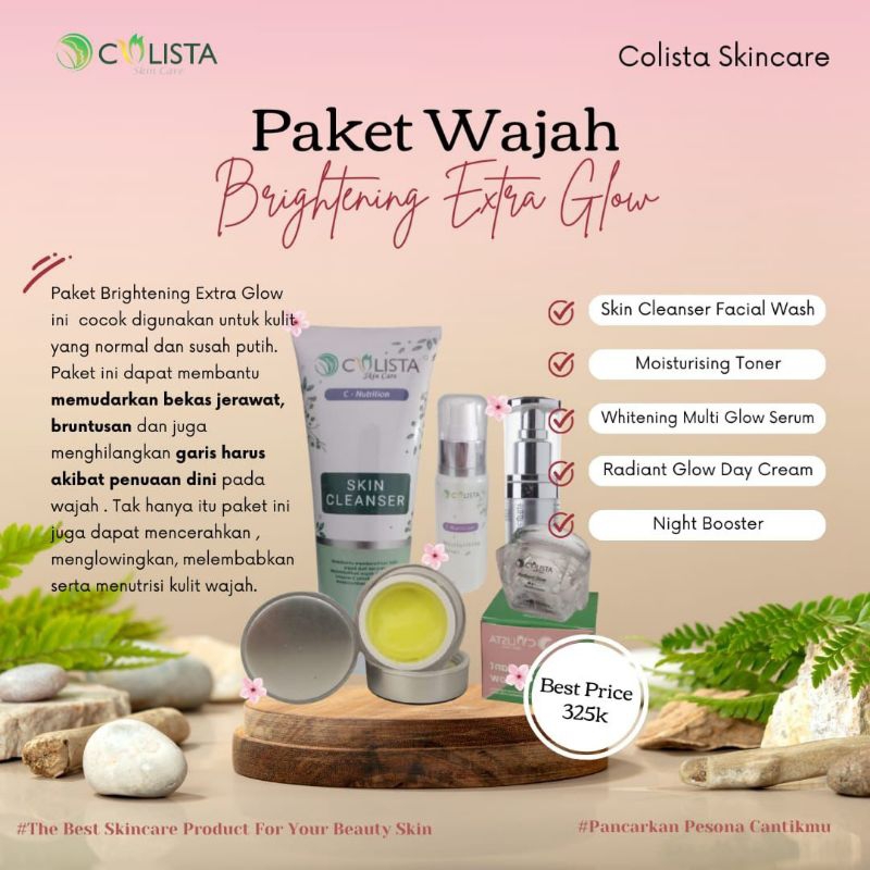 Jual COLISTA BRIGHTENING EXTRA GLOW BOOSTER (HASIL CEPAT) | Shopee ...