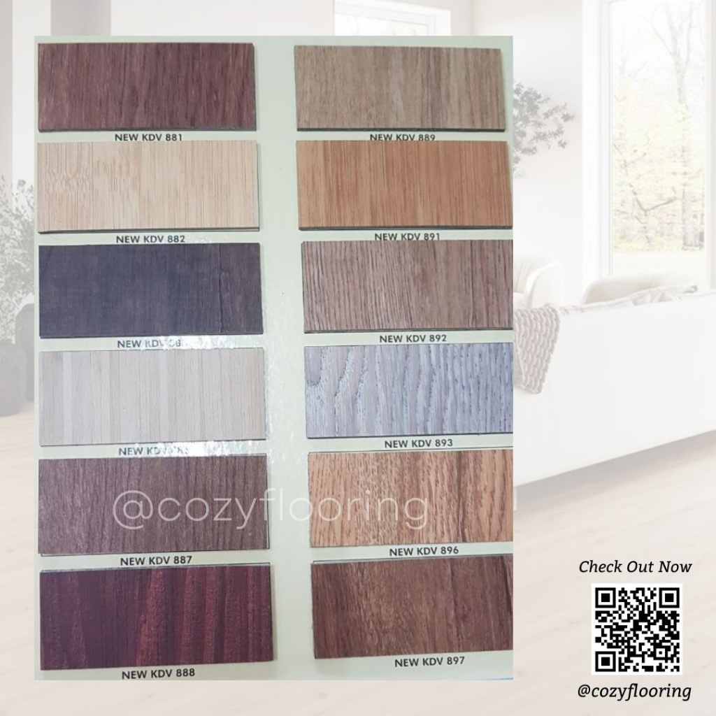 Jual Vinyl Plank Kendo Tebal 3mm I Motif Wood Anti Rayaporing | Shopee ...