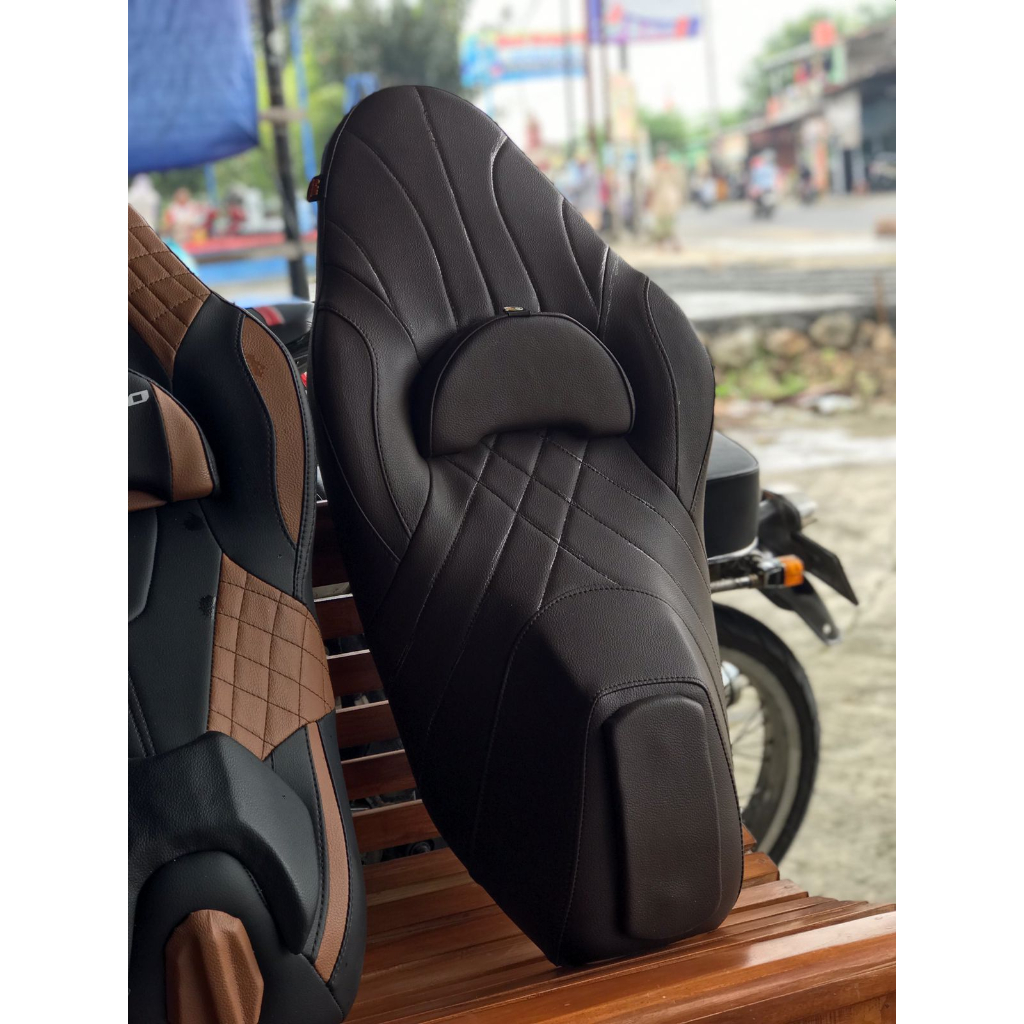 Jual JOK TOURING CUSTOM KULIT MBTECH MOTOR PCX NMAX AEROX ADV VARIO ...