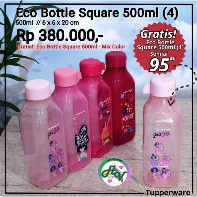 Jual botol eco 500ml 4pc free 1pc | Shopee Indonesia