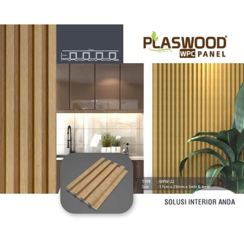 Jual Wall panel WPC 3m / Kisi kisi kayu / Backdrop wallpanel pvc bukan ...