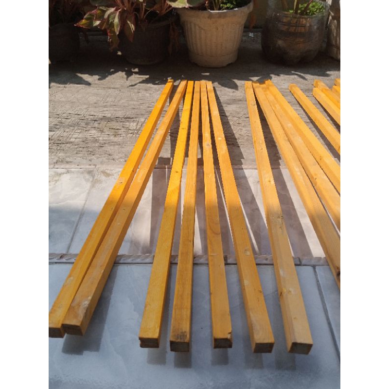 Jual kayu Reng/list jati belanda/pinus ex pallet sudah di amplas+di ...