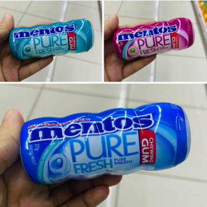 Jual Permen Karet Mentos Pure Fresh Chewy Gum Cool Lemonade 26g asli ...