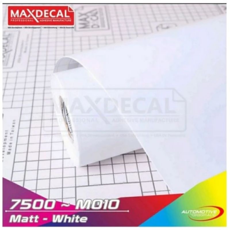 Jual Stiker Skotlet Maxdecal Max Decal 7500 M010 Putih Doff | Shopee ...