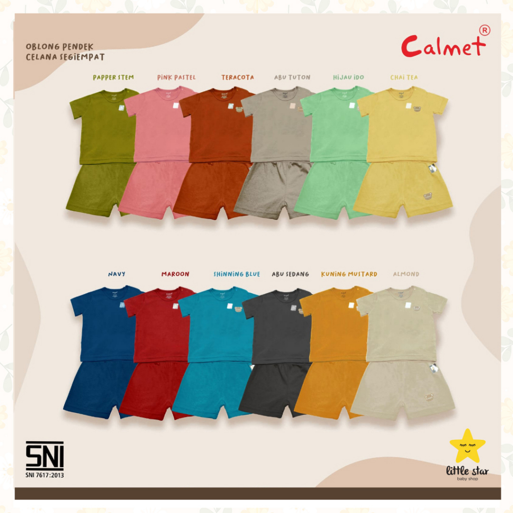 Jual Calmet Setelan Oblong Pendek Anak Cewek Cowok | Set Baju Kaos Celana | Shopee Indonesia