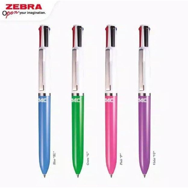 Jual PEN 4 WARNA ZEBRA 4AC (12 pcs) | Shopee Indonesia