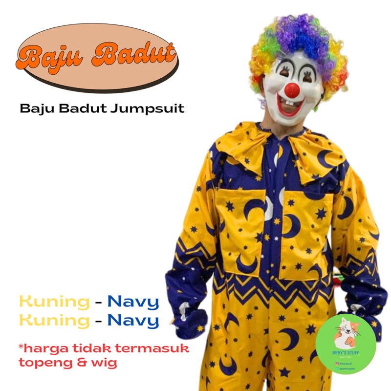 Jual Kostum Baju Badut Corak Bulan Bintang | Shopee Indonesia