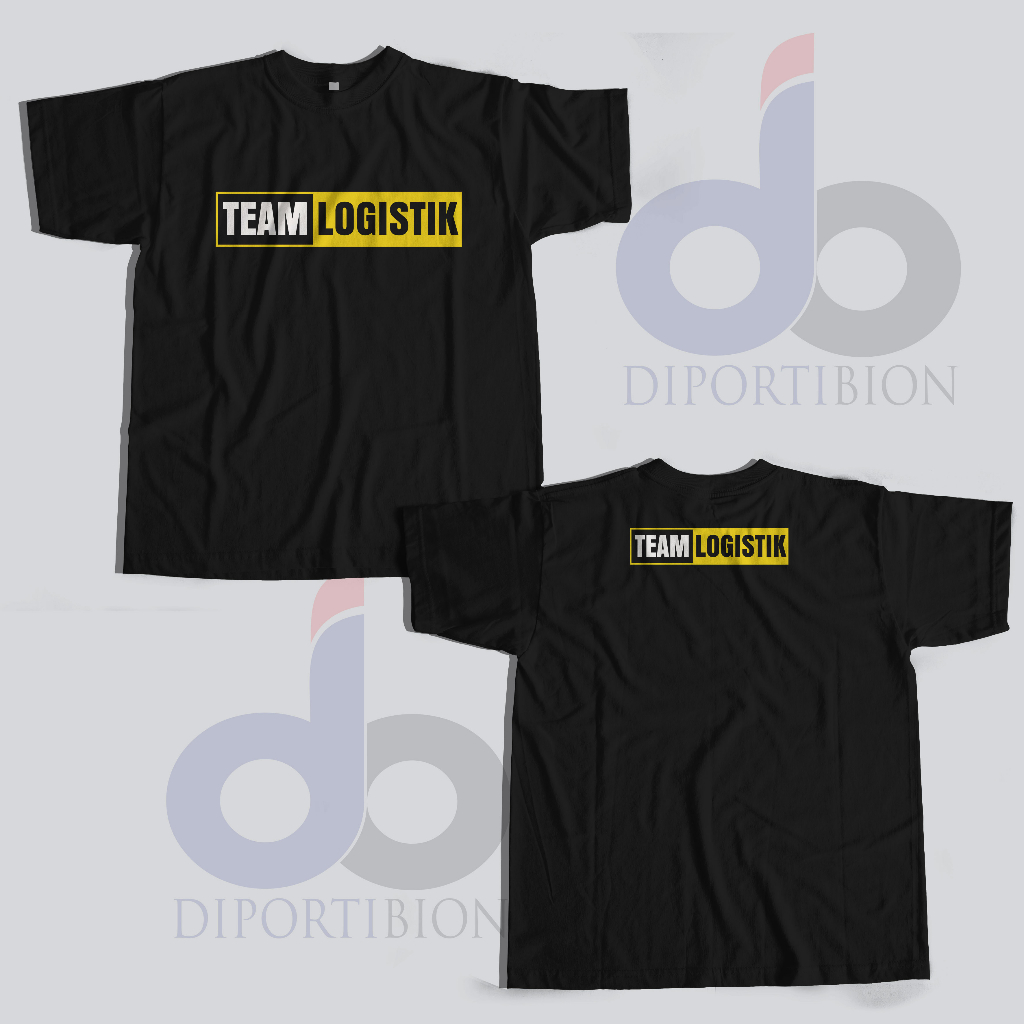 Jual Kaos Lengan Pendek Team Logistik / Team Logistik Kaos Lengan ...