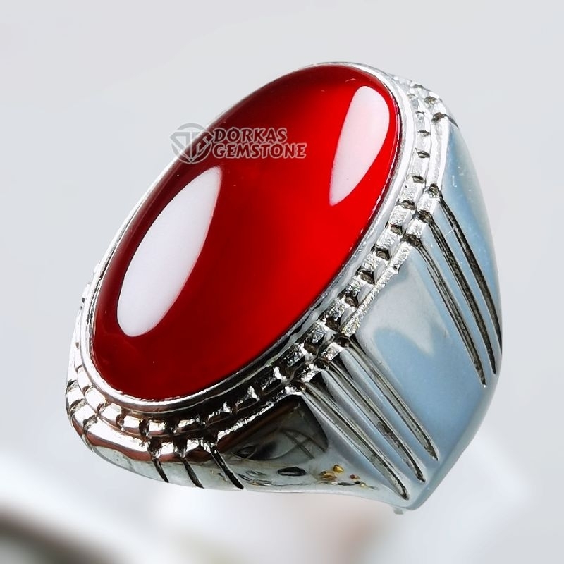 Jual Cincin Batu Permata Natural Red Baron Carnelian Pacitan Poles ...
