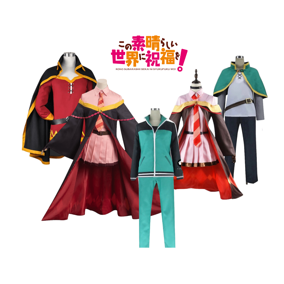 Jual Dress Baju Cosplay KonoSuba Megumin Kazuma Yunyun Aqua | Shopee ...