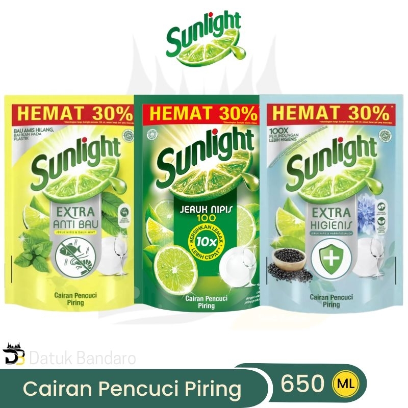 Jual SUNLIGHT 650 ml LIME 700ml SABUN CUCI PIRING 910 ml JERUK NIPIS 1500ml | Shopee Indonesia