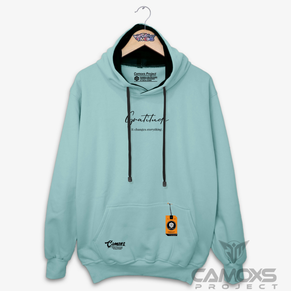 Jual Switer Pria Oversize Warna Sage Green Sablon Gratitude Hoodie ...