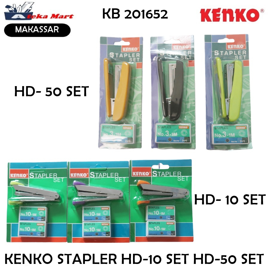 Jual [SET] KENKO STAPLER HD-10 SET HD-50 SET | Shopee Indonesia