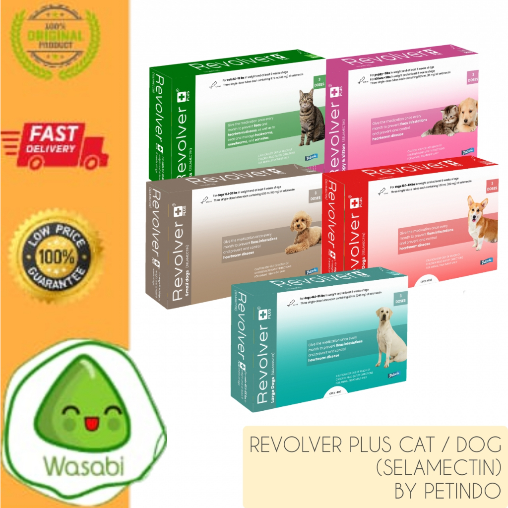 Jual PETINDO REVOLVER PLUS ADULT CAT SELAMECTIN - OBAT KUTU KUCING 2.5 ...