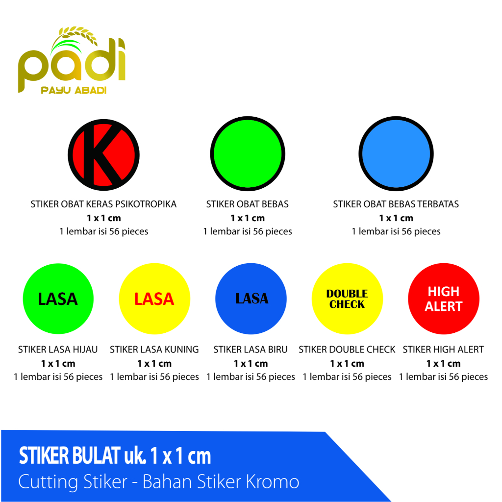Jual Stiker Lasa | Stiker High Alert | Stiker Obat Keras Psikotropika ...