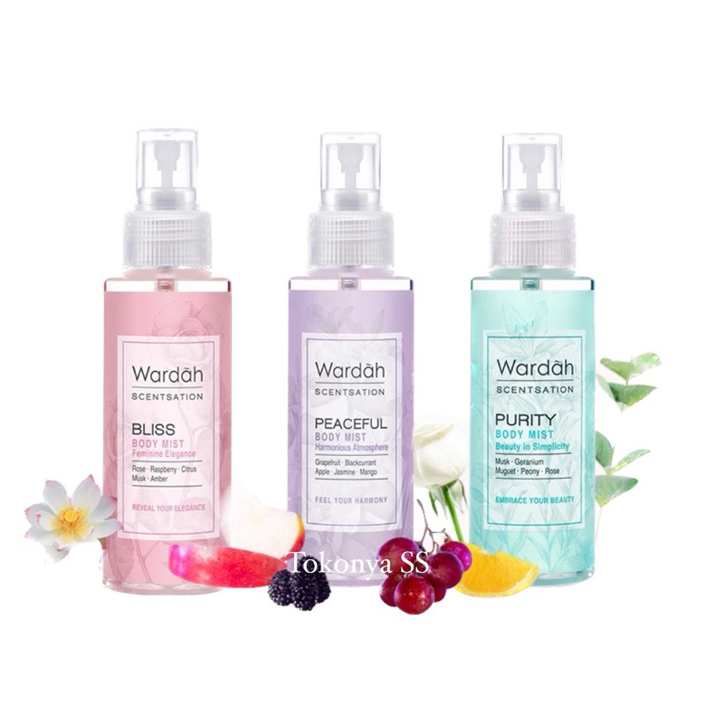 Jual WARDAH Scentsation Body Mist 100 ml - Parfum Wanita | Purity ...