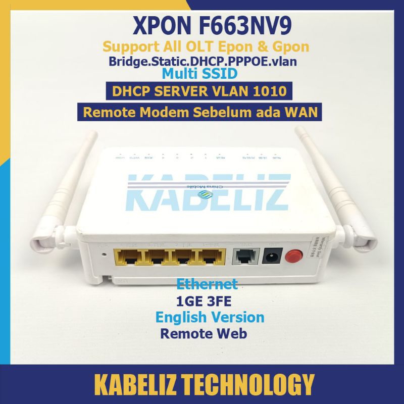 Jual XPON ONU ONT ZTE MODEM EPON GPON WIFI ROUTER SUPPORT SEMUA OLT MURAH SECOND ONT GPON EPON ...
