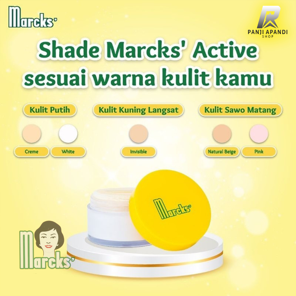 Jual Bedak Marcks Active Beauty Powder Tabur Creme Loose Powder Mars CC ...