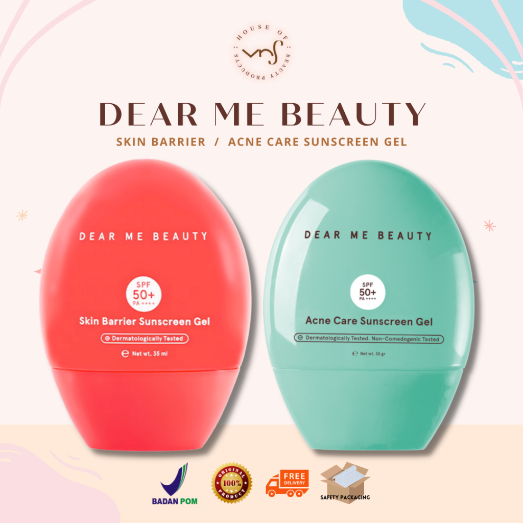 Jual DEAR ME BEAUTY Skin Barrier Sunscreen Gel | Acne Care Sunscreen ...