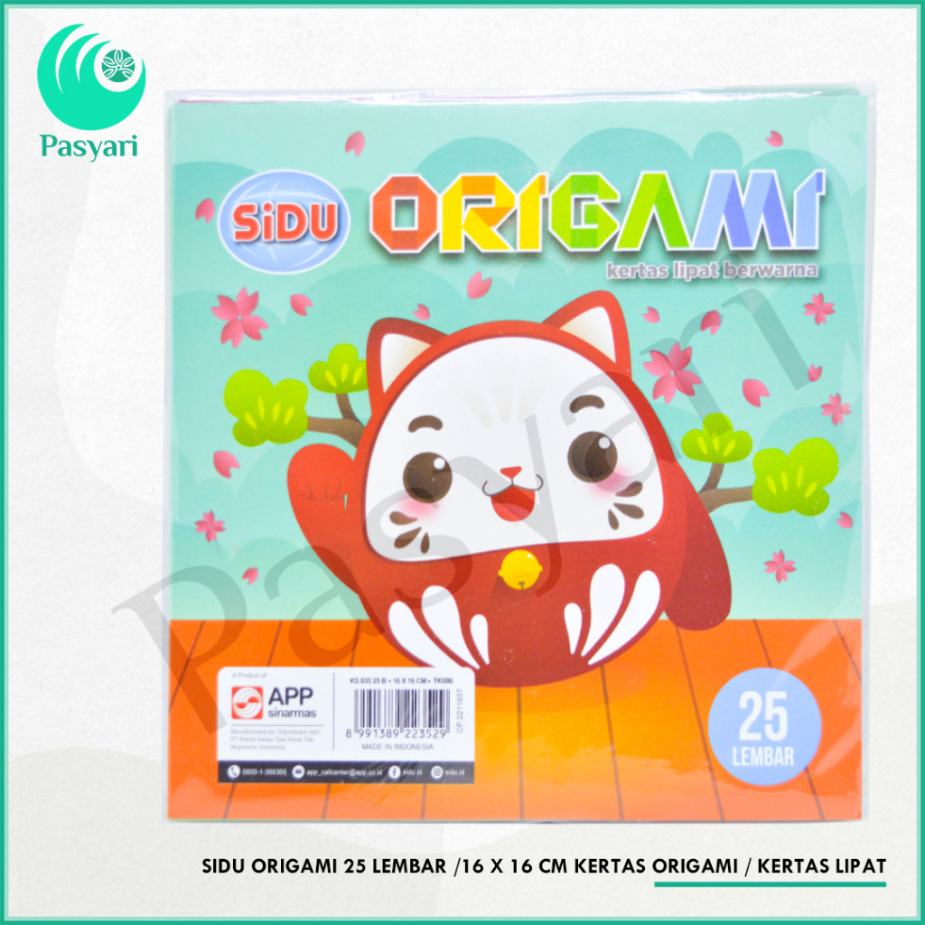Jual SIDU ORIGAMI16 X 16 CM / 25 LEMBAR / KERTAS ORIGAMI / KERTAS LIPAT ...
