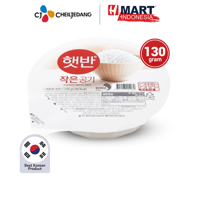 Jual CJ Hetbahn Cooked White Rice - Nasi Putih Instan Korea 130g | Shopee Indonesia