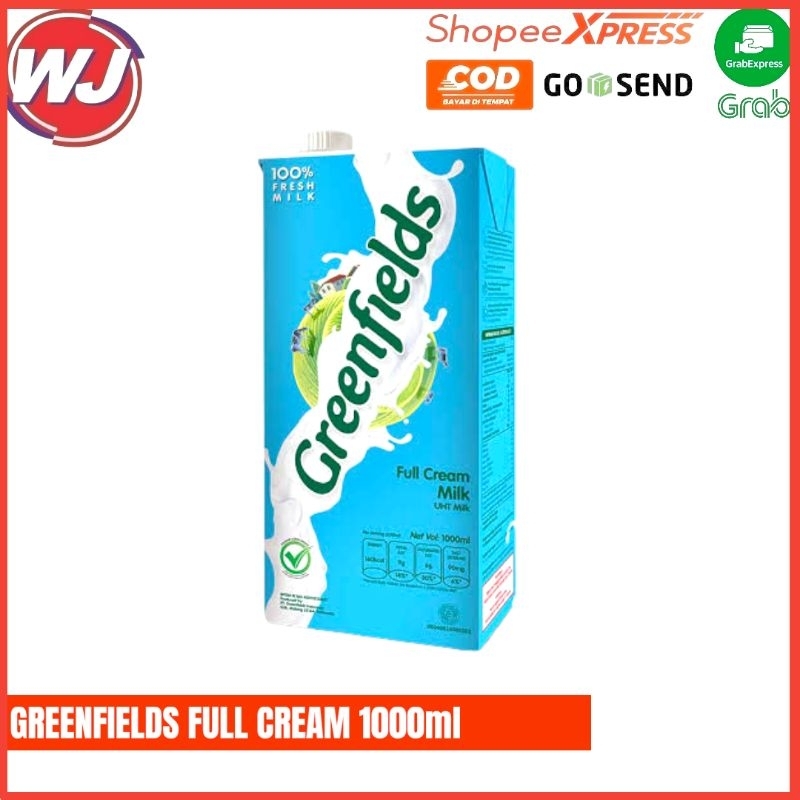 Jual GREENFIELDS FULL CREAM 1000ml | Shopee Indonesia