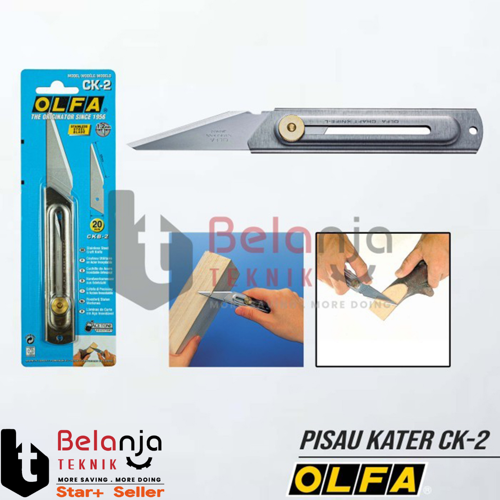 Jual Olfa Cutter Craft Knife CK-2 Pisau Kater Lancip Crafting Art Runcing | Shopee Indonesia