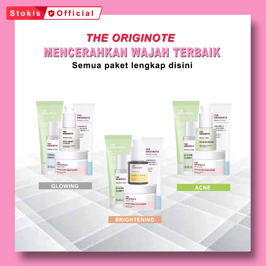 Jual The Originote 1 Paket Lengkap Perawatan Wajah Terbaik Paket ...