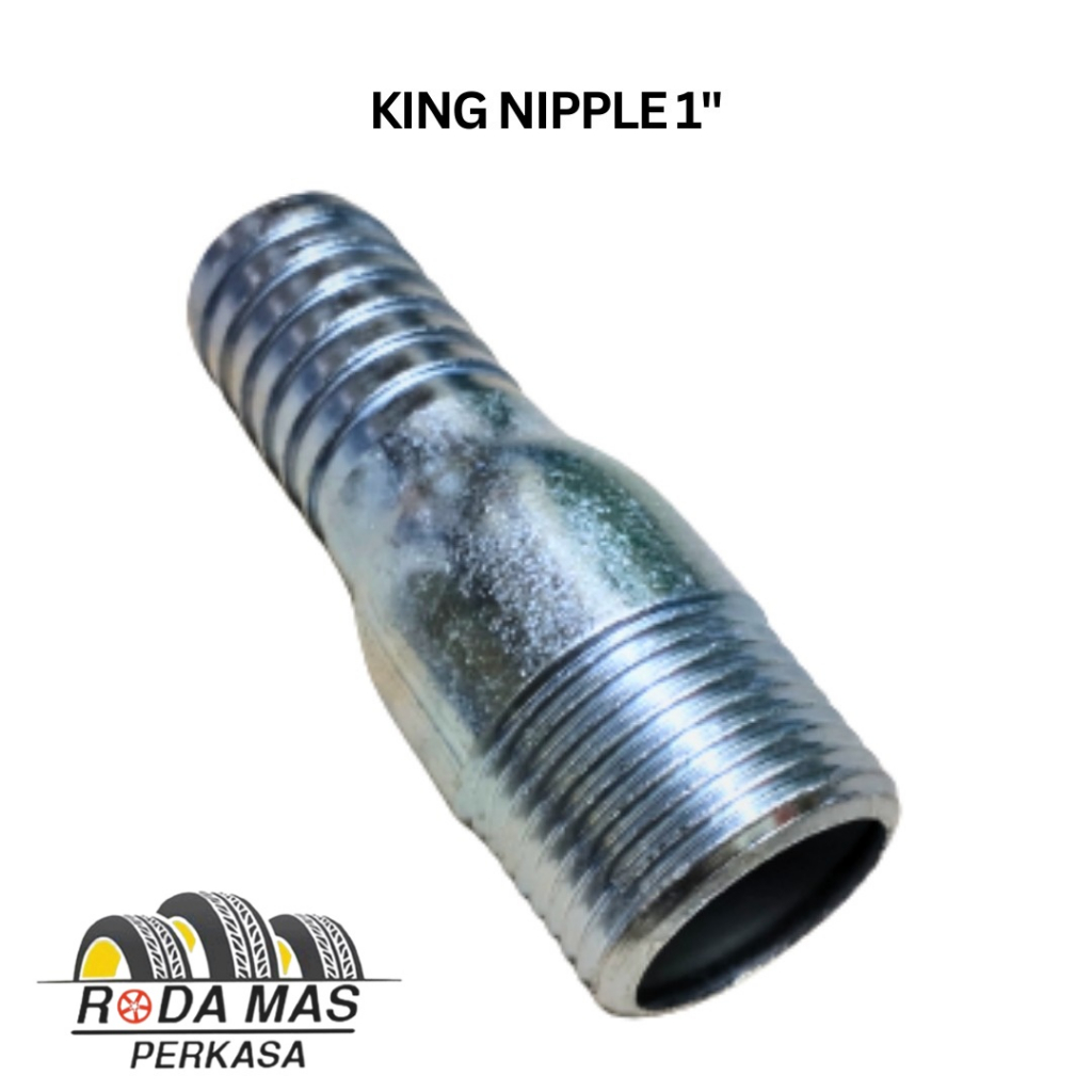 Jual KING NIPPLE 1" INCH / NEPEL SELANG GALVANIS DRAT NPT SAMBUNGAN ...