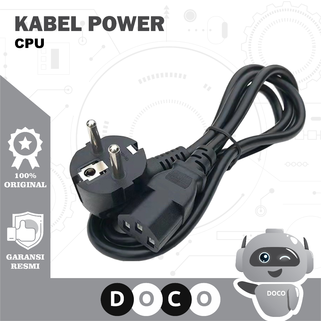 Jual Kabel Power Universal CPU Komputer Listrik Printer Laptop Cable ...