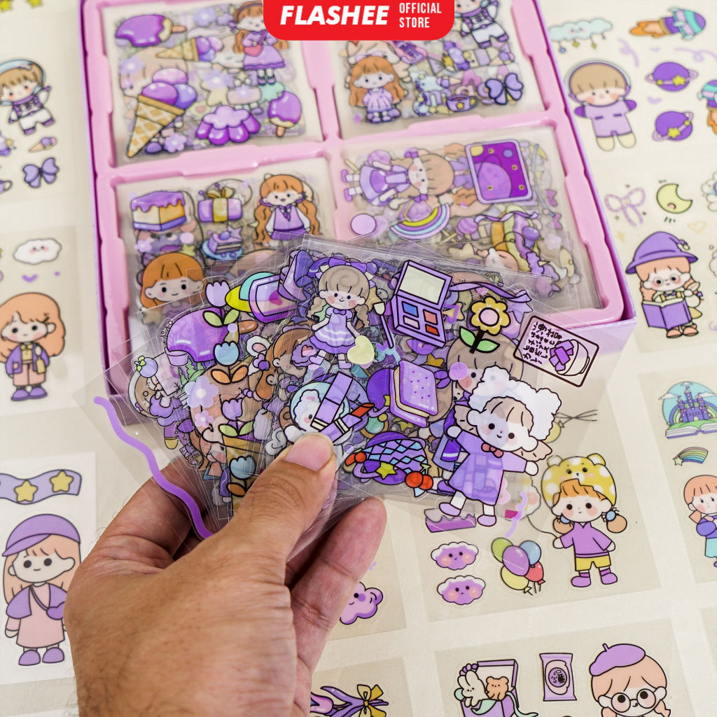 Jual Flashee Stiker Momo Isi 100 Lembar Sticker Waterproof Lucu Kartun ...