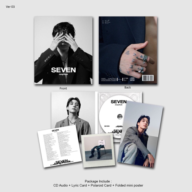 Jual CD JUNGKOOK BTS - SEVEN SINGLE ALBUM CD DIGIPACK. BTS JUNGKOOK ...
