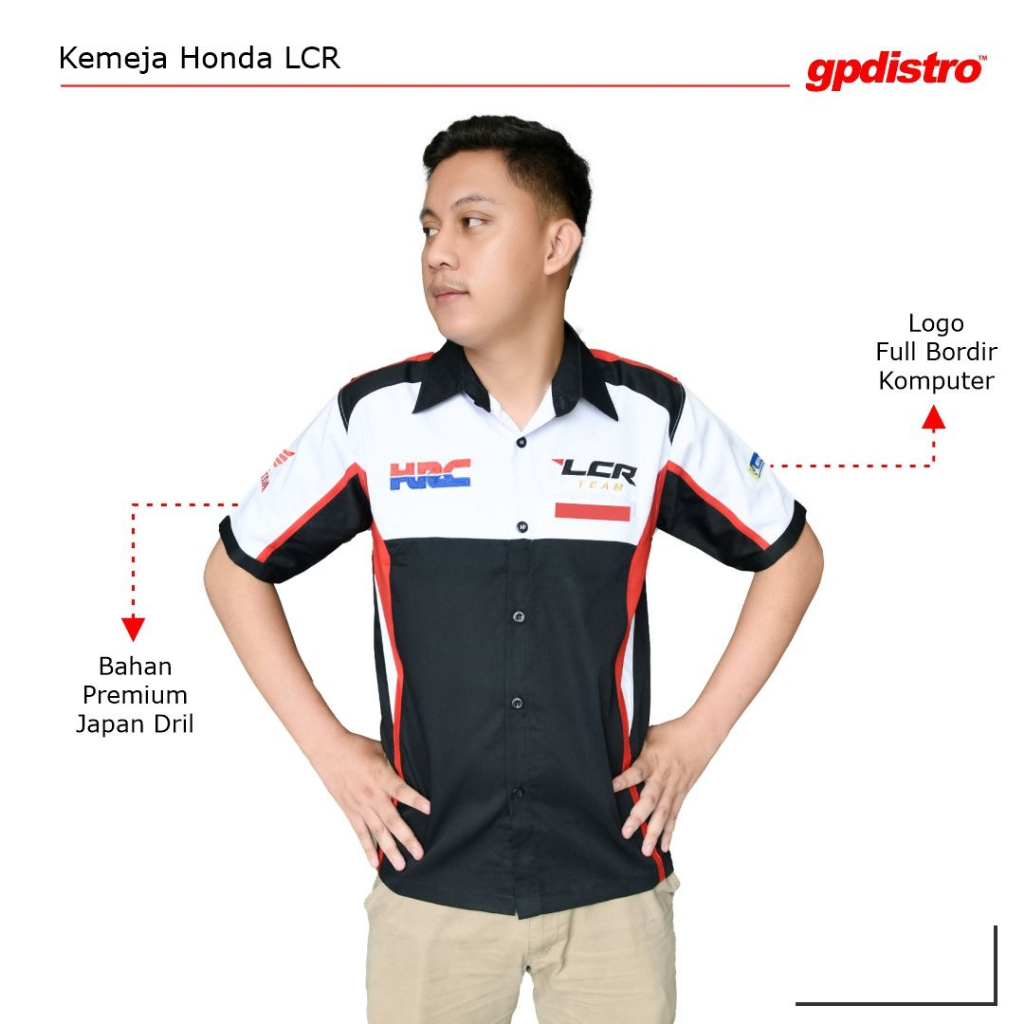Jual Kemeja Seragam Motogp LCR Team Honda Idemitsu | Shopee Indonesia