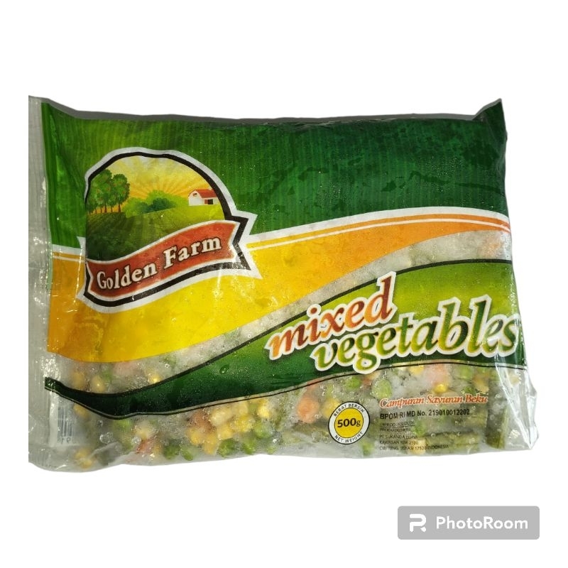 Jual Mixed Vegetables 500 gram Golden Farm Campuran sayuran beku ...