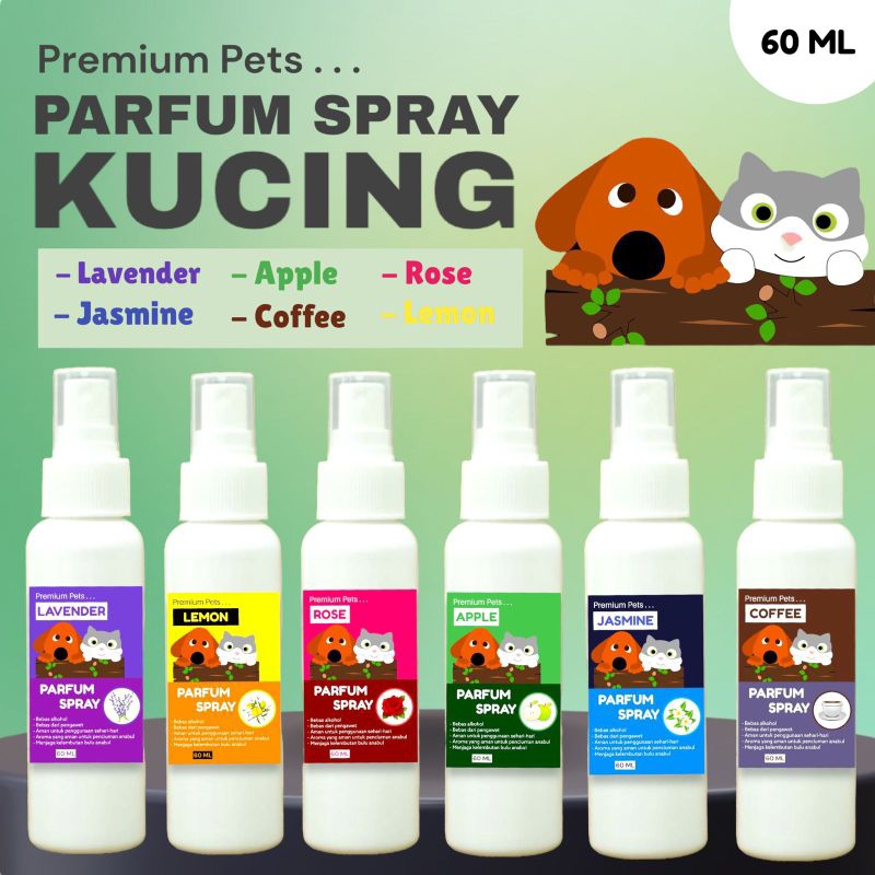 Jual Parfum Kucing Spray Aroma All varian Premium Pets Parfum Kucing ...