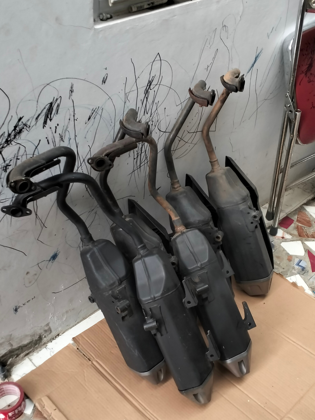 Jual Knalpot standar Vario 150 Vario 125 LED new k59 k60 original copotan | Shopee Indonesia