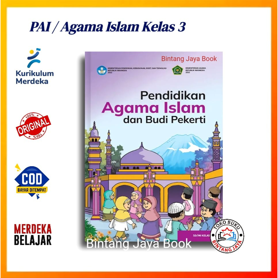 Jual Buku Siswa PAI (Pendidikan Agama Islam dan Budi Pekerti) Kelas 3 SD/MI Kurikulum Merdeka ...