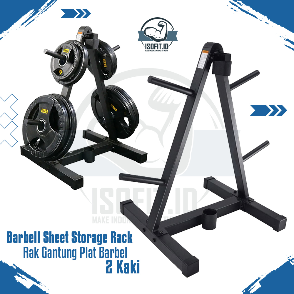 Jual Isofit 2-SETS Barbell Sheet Storage Rack / Rak Gantung Plat Barbel ...