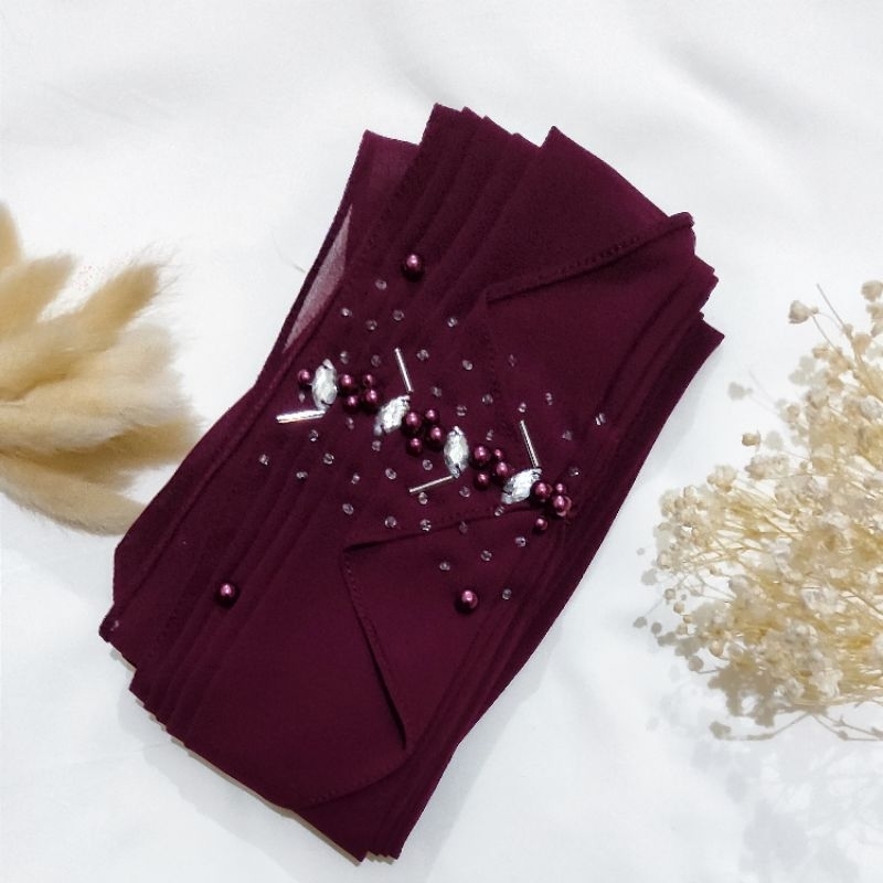 Jual Selendang Kebaya Bisa Request Warna / Slayer Pundak Ceruty ...